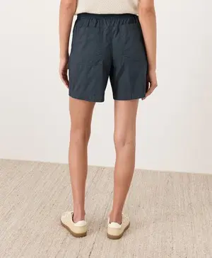 PACT Organic Cotton Stretch Poplin Shorts - Steel Blue