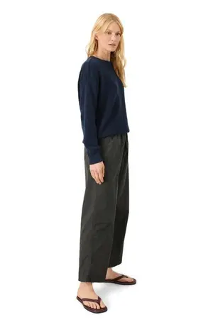 PACT Organic Cotton Stretch Poplin Wide Leg Pant