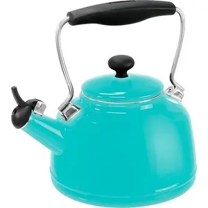 CHANTAL Vintage 1.7-quart Enamel-on-steel Teakettle - Turquoise