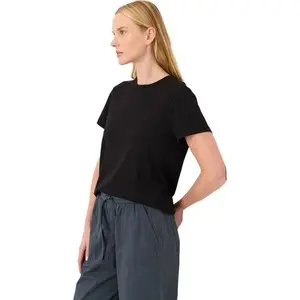 PACT Luxe Essential Crewneck Tee - Black