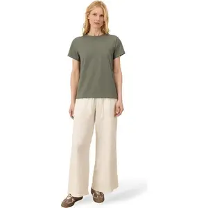 PACT Luxe Essential Organic Cotton Crewneck T-shirt - Dusted Green
