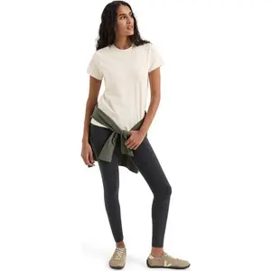 PACT Luxe Essential Organic Cotton Crewneck T-shirt - Soft Ivory