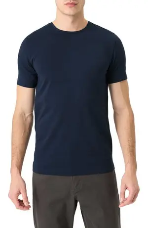 PACT Luxe Essential Slim Fit Crewneck Tee Made With Organic Cotton - Navy