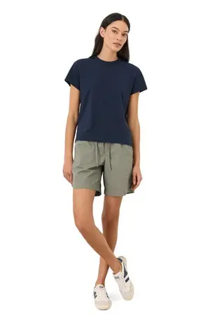 PACT Organic Cotton Soft-slub Essential Crewneck Tee - Navy