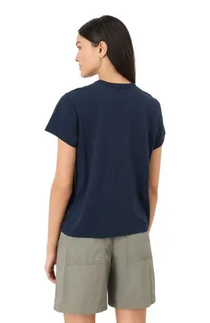 PACT Organic Cotton Soft-slub Essential Crewneck Tee - Navy