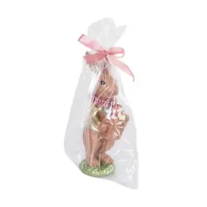 GALLERIE II Chocolate Polyresin Easter Rabbit Medium Figurine 6.42