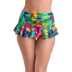 SHAPESOLVER Swim Hipster Skirt - Cherry Grove