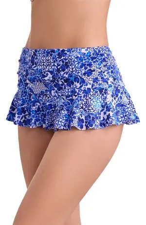 SHAPESOLVER Swim Hipster Skirt - Floral City