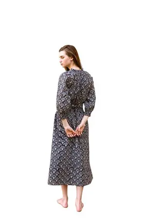 CQC LA Hand-printed Dree Maxi Dress
