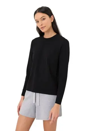 PACT Organic Cotton Soft-slub Essential Long Sleeve Tee - Black