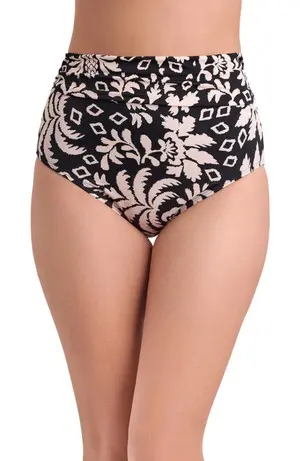 SHAPESOLVER Astrid High-waisted Swim Brief - Palm Royale