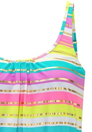 LASCANA Striped Tankini Top