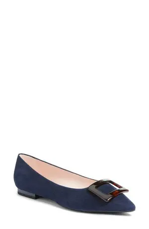 Women's Navy Ballet Flats