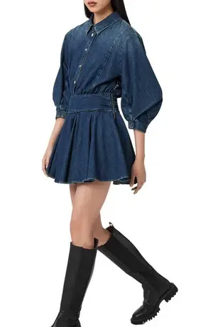 ALLSAINTS Arlo Denim Mini Dress