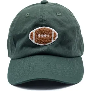REY TO Z Terry Football Baseball Cap - Hunter Green