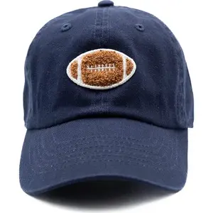 REY TO Z Terry Football Baseball Cap - Navy