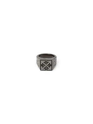 Off White Arrow Ring - Black