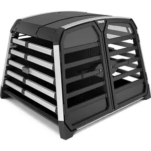 Thule Allax Double Dog Travel Crate - Black/silver