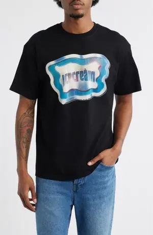 ICECREAM Chrome Logo Graphic T-shirt