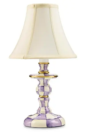 MACKENZIE-CHILDS Check Candlestick Lamp - Violet