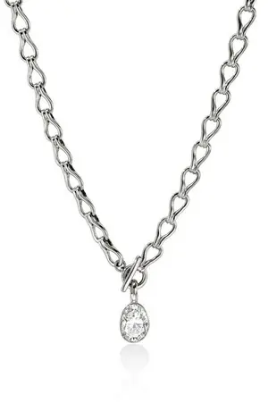 John Hardy Jh Lovestruck™ Surf Link Diamond Necklace - Silver