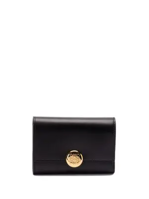 Loewe Pebble Small Leather Wallet - Black
