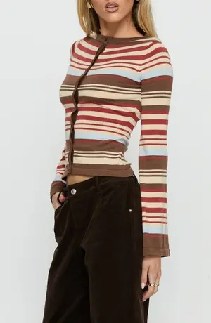 Princess Polly Milda Stripe Cardigan