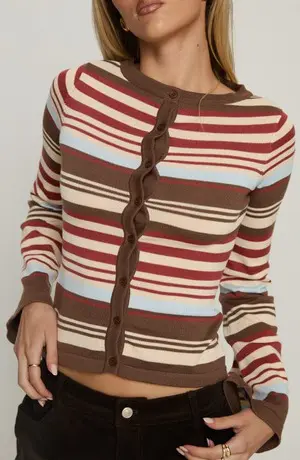 Princess Polly Milda Stripe Cardigan