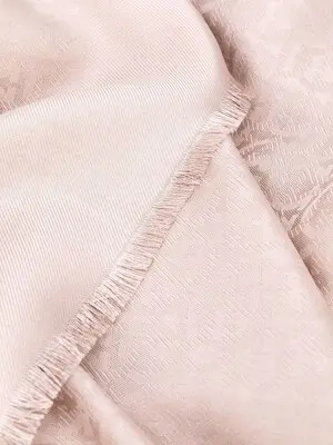FERRAGAMO Gancini Silk And Wool Stole - Beige