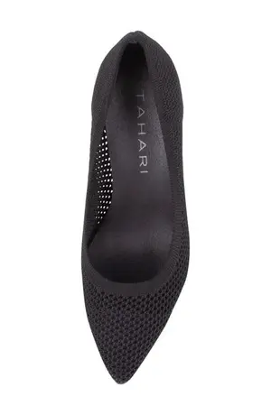 Tahari Pointed Toe Knit Pumps