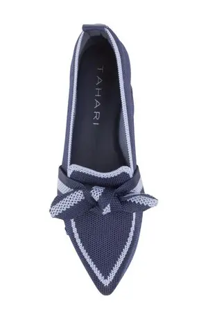 Tahari Florentia Pointed Toe Loafer - Navy