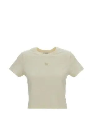 Maison Kitsuné Logo Cotton T-shirt - Beige
