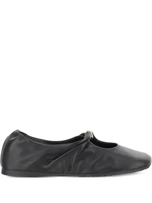 Loewe Pebble Leather Ballerinas
