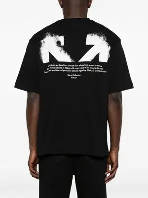 Off White Half Arrow Cotton T-shirt