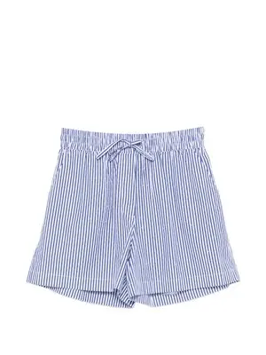 PAROSH Striped Cotton Shorts