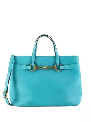 Gucci Bright Bit Convertible Leather Medium Tote Bag