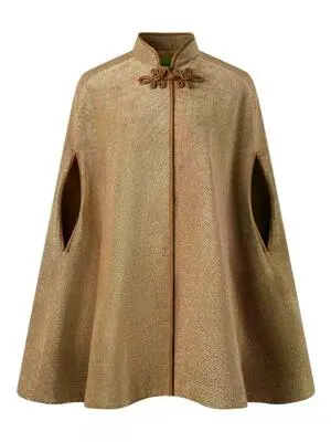 Shanghai Tang Floral-button Cape