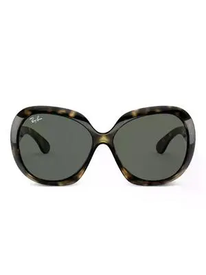 Ray-ban Tortoiseshell-pattern Oval Sunglasses - Brown