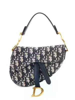 Dior Saddle Handbag Oblique Canvas Mini Shoulder Bag - Blue
