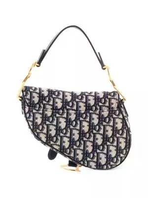 Dior Saddle Handbag Oblique Canvas Mini Shoulder Bag - Blue