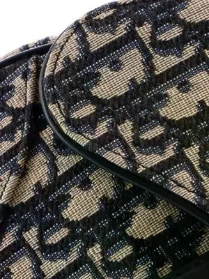 Dior Saddle Handbag Oblique Canvas Mini Shoulder Bag - Blue