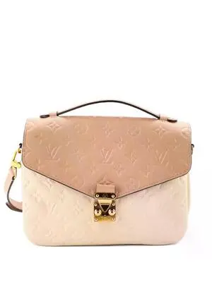 LOUIS VUITTON Pochette Metis Monogram Empreinte Leather Crossbody Bag - Neutrals