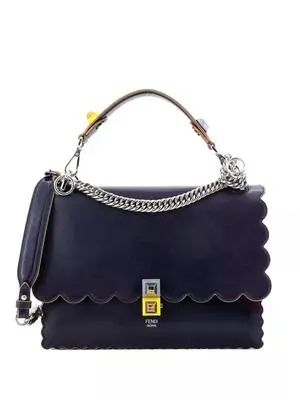 Fendi Kan I Leather Medium Shoulder Bag