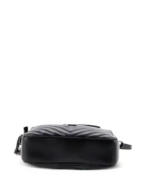 Saint Laurent Lou Camera Bag Matelasse Chevron Leather Small - Black