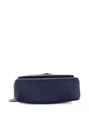 LOUIS VUITTON Mylockme Studded Leather Satchel Handbag - Blue