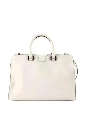 Saint Laurent Monogram Cabas Small Satchel - White