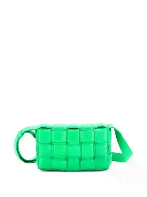 Bottega Veneta Cassette Padded Maxi Intrecciato Small Crossbody Bag - Green