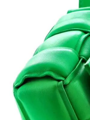 Bottega Veneta Cassette Padded Maxi Intrecciato Small Crossbody Bag - Green