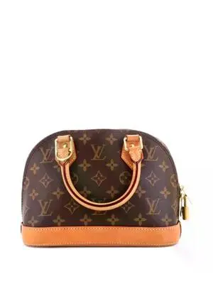 LOUIS VUITTON Alma Bb Monogram Canvas Crossbody Bag - Brown