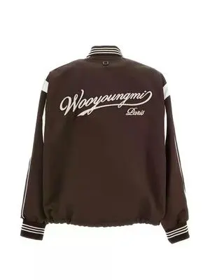 WOOYOUNGMI Buttoned Bomber Jacket - Brown